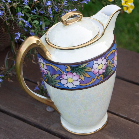 Noritake | Kitchen | Rare Noritake Chocolate Pot Lusterware Early 92s ...
